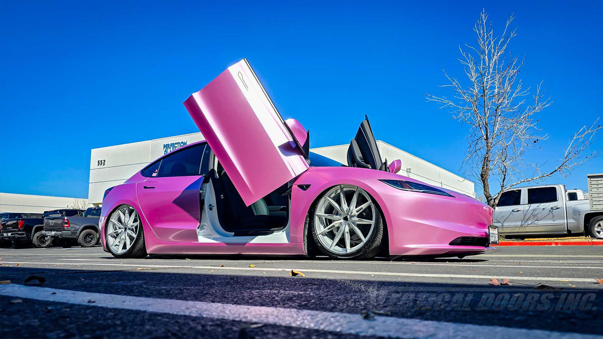 @bulbasaur576 Tesla Model 3 EV just got Lambo Door Conversion kit inst ...