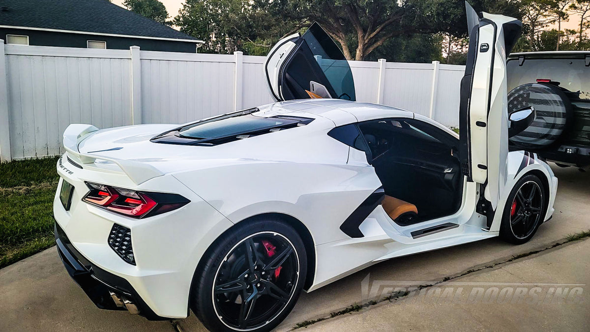 Check out Eric's Chevy Corvette C8 with Vertical Door conversion kit b ...