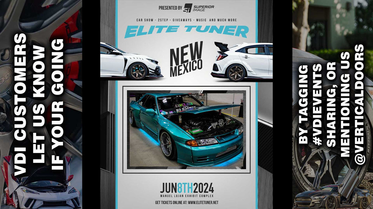 CAR SHOW | 6/8/2024 | Albuquerque, NM | @elite_tuner – Vertical Doors, Inc.